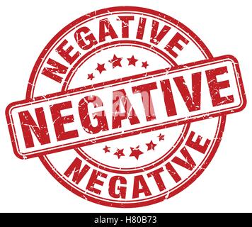 negative stamp. negative round vintage grunge sign. negative Stock ...