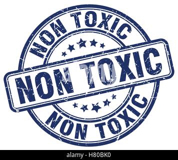 toxic sign. toxic grunge blue stamp. Label Stock Vector Image & Art - Alamy