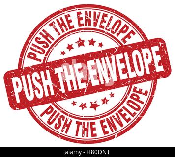 push the envelope sign. push the envelope grunge red stamp. Label Stock ...