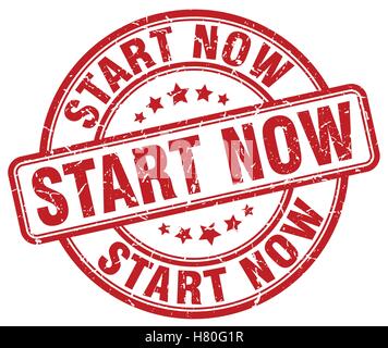 start stamp. start sign. round grunge label Stock Vector Image & Art ...