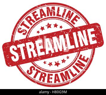 streamline red grunge stamp Stock Vector Image & Art - Alamy