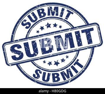 submit stamp. submit sign. round grunge label Stock Vector Image & Art ...