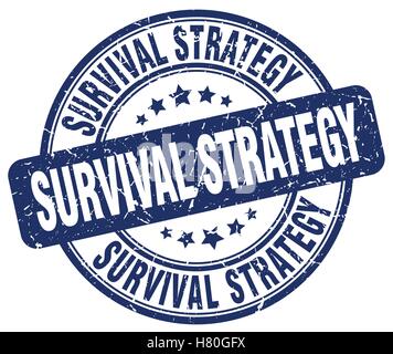 survival strategy stamp. survival strategy round vintage grunge sign ...