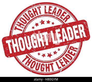thought leader stamp. thought leader round vintage grunge sign. thought ...