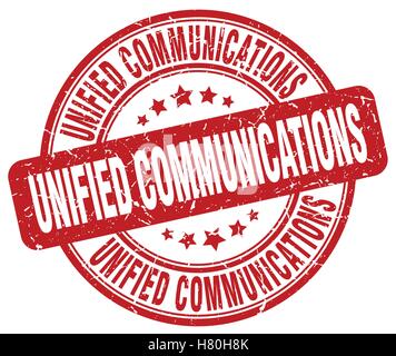 unified communications round stamp isolated on transparent background ...