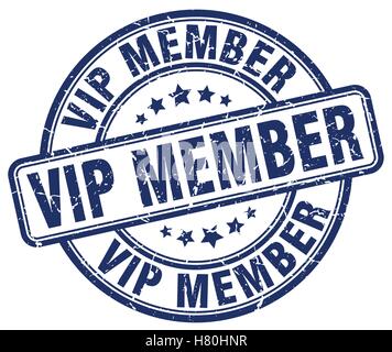 vip member blue grunge stamp Stock Vector Image & Art - Alamy
