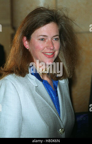 Former royal nanny Tiggy Legge Bourke walks through Royal Ascot today ...