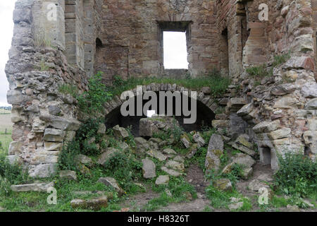 Gilbertfield Castle is a ruined 17th-century castle in Scotland Stock ...