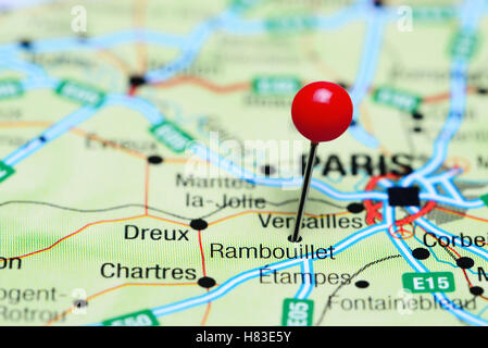 MAP OF RAMBOUILLET FRANCE Stock Photo - Alamy