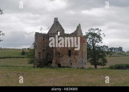 Gilbertfield Castle is a ruined 17th-century castle in Scotland Stock ...