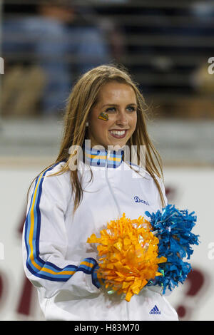 UCLA Bruins cheerleaders during a NCAA college basketball game against ...