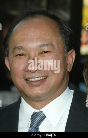 Hollywood film director John Woo talks to his daughter Angeles Woo at a ...
