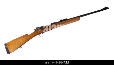 old bolt action rifle isolated Stock Photo - Alamy