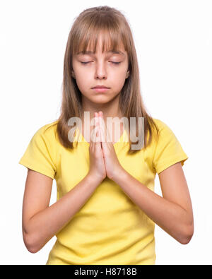 Emotional portrait of girl Stock Photo - Alamy