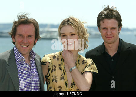 Ben Miller, Julia Stiles and Luke Mably pose for the media during a ...