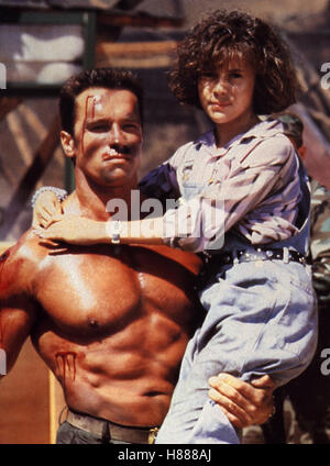 ALYSSA MILANO, ARNOLD SCHWARZENEGGER, COMMANDO, 1985 Stock Photo - Alamy