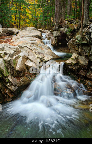 The Basin Waterfalls in the White Mountains of New Hampshire Stock ...