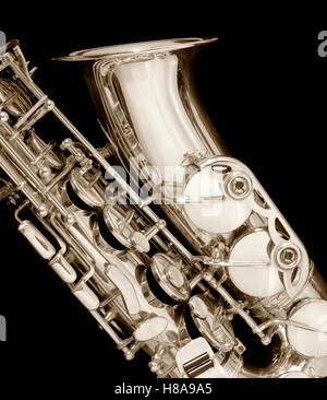 Still life. Musical instrument. Saxophone Stock Photo - Alamy