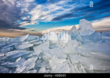 Hummocking ice, Flevoland, Netherlands Stock Photo - Alamy