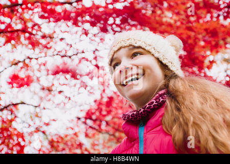 A low angle shot of a colorful red coral with a blue sea and a boat in ...