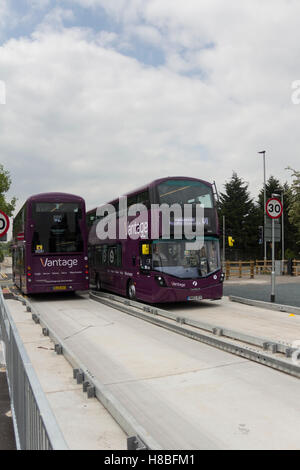 Vantage branded bus at Leigh bus station. The bus is specially Stock ...