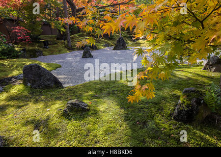 Entsuin Temple Zen moss garden Stock Photo - Alamy