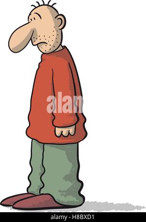 cartoon dejected man Stock Vector Image & Art - Alamy