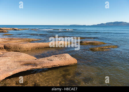 Gaspé Bay as seen from Barachois beach in Gaspe Peninsula, Quebec ...