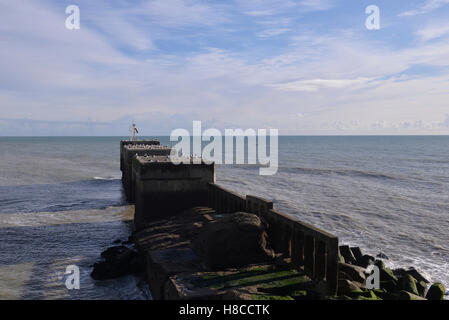 man made sea barrier Stock Photo - Alamy