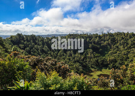 Trou aux Cerfs a dormant volcano outside the town of Curepipe on the ...