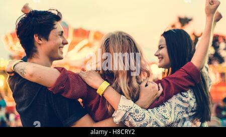 Amusement Leisure Funny Happiness Enjoyment Concept Stock Photo - Alamy