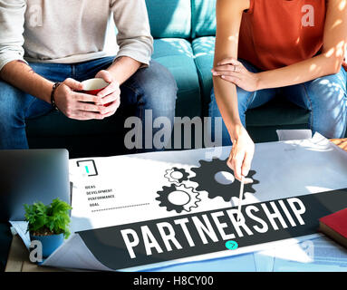Leadership Partnership Collaboration Team Concept Stock Photo - Alamy