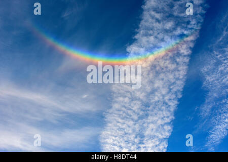 Circumzenithal arc, an optical meteorological phenomenon that can be ...