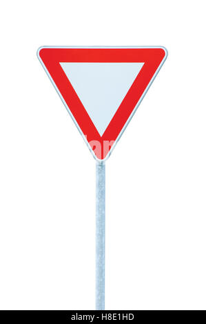 give way priority road sign yellow diamond german germany deustch Stock ...
