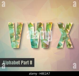 triangular multicolored alphabet Stock Vector Image & Art - Alamy