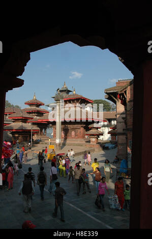 King Pratap Maila's Column Stock Photo - Alamy