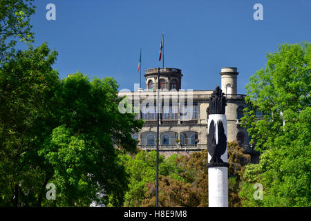 Chapultepec Castle on Chapultepec Hill in Chapultepec Park, Mexico City ...