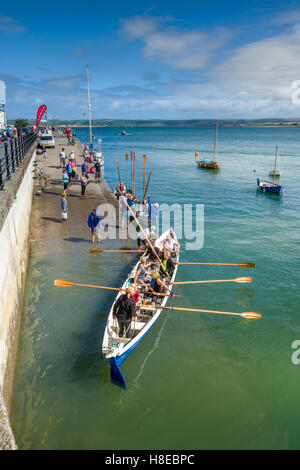 Rowing Team Appledore North Devon England UK Stock Photo - Alamy