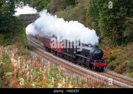 Class K1 Steam locomotive 62005 at Mallaig having powered the Jacobite ...