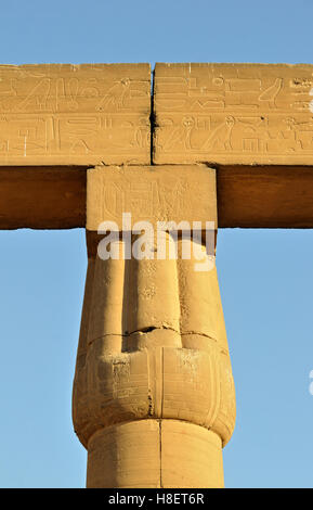 Architrave and Capital of Closed Papyriform Papyrus Column of Great Sun ...