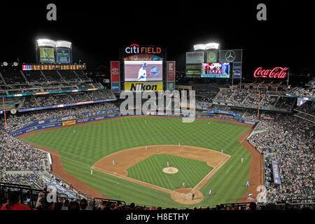 Night time view of Citi Field, the home stadium of the MLB New York ...