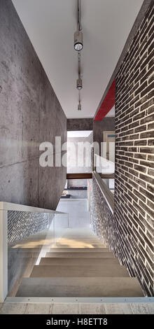 Wooden stair to first floor Stock Photo - Alamy