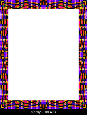 White frame background with decorated design borders Stock Photo - Alamy