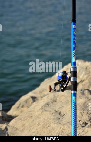 Fishing rod in Hamriyah free zone port, Ajman, United Arab Emirates ...