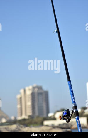 Fishing rod in Hamriyah free zone port, Ajman, United Arab Emirates ...
