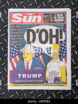 British newspaper The Sun front page on the day after the EU Stock ...