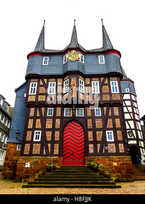 Townhall with 10 Towers in historical small town Frankenberg Eder ...