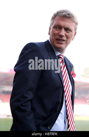 Sunderland manager David Moyes Stock Photo - Alamy