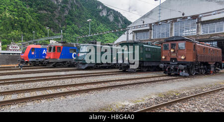 Vintage Swiss electric locomotive Be 4/6 no 12320, built in 1921 by SLM ...