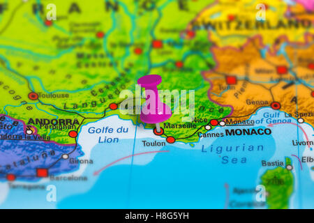 Map of Marseille France Stock Photo - Alamy